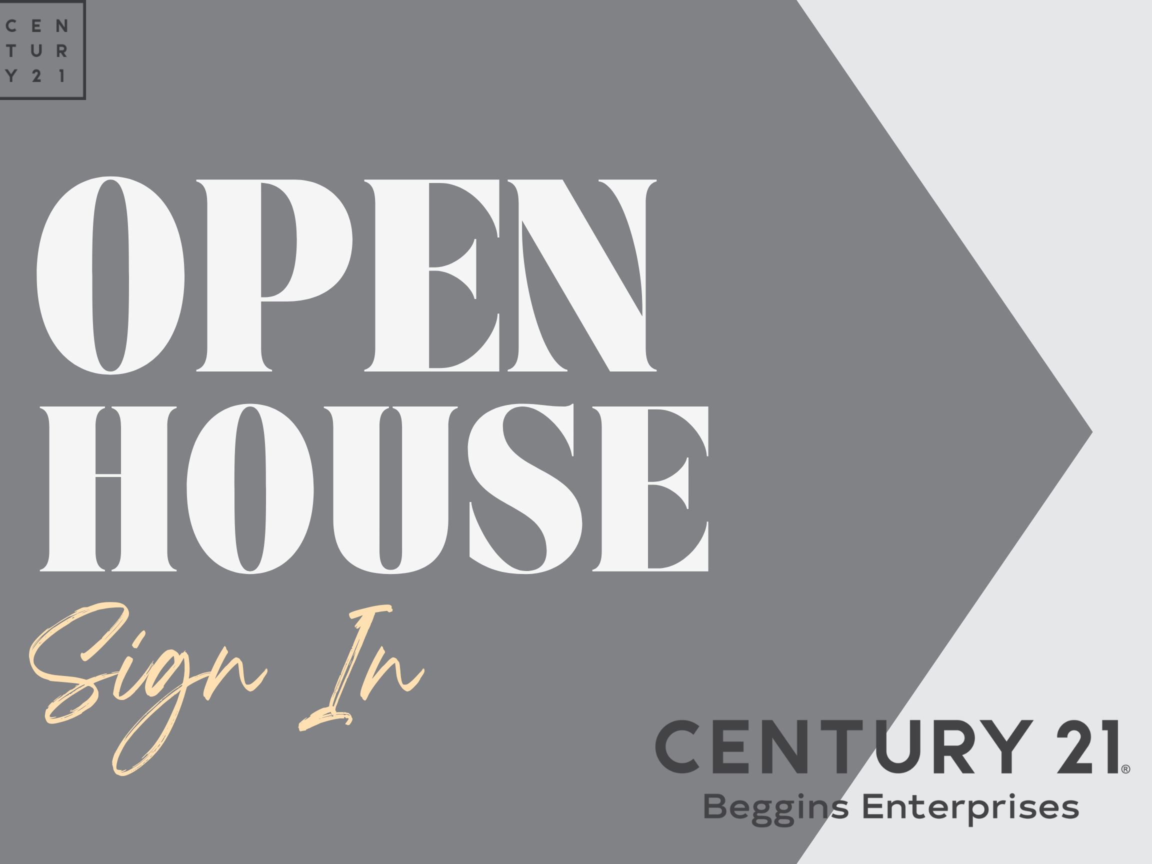 Open House Sign In - C21 Beggins